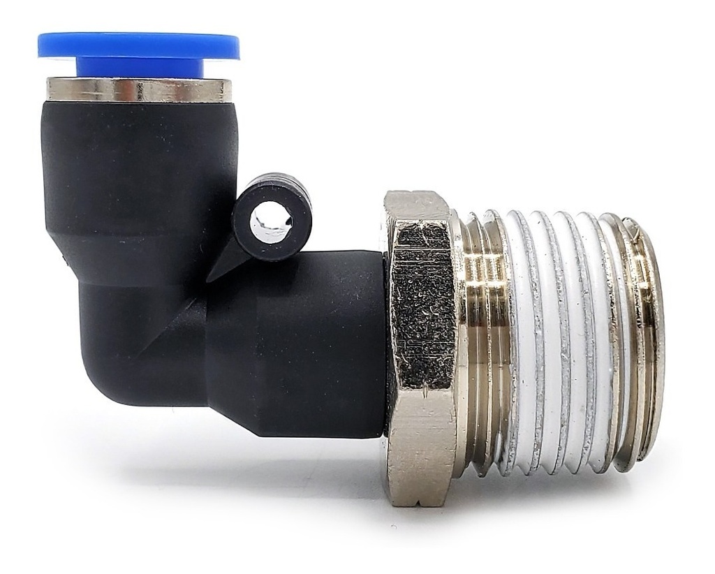 5 Pz De Conector/racor Rápido Neumático Codo 1/2 Npt X 8mm | Instrutek